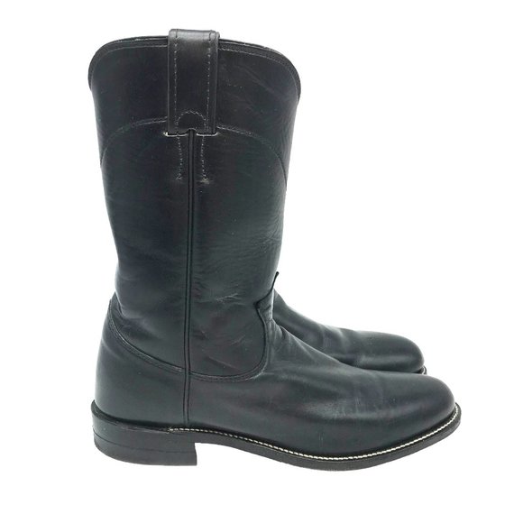Justin Boots | Shoes | Justin Roper Cowboy Boot Mens 8a Western Black ...